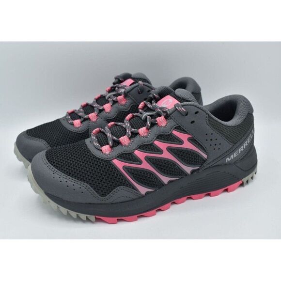 Merrell | Shoes | Merrell Womens Size Wildwood Granite Grey Pink Hiking ...
